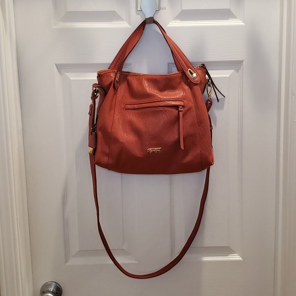 Jessica Simpson | Bags | Jessica Simpson Roxanne Spice Orange Faux ...